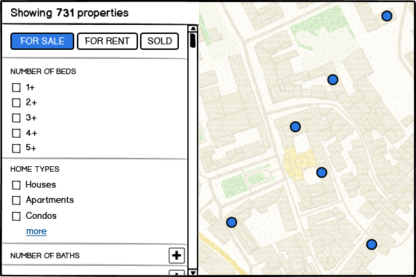 Attribute Filter Map Ui Patterns
