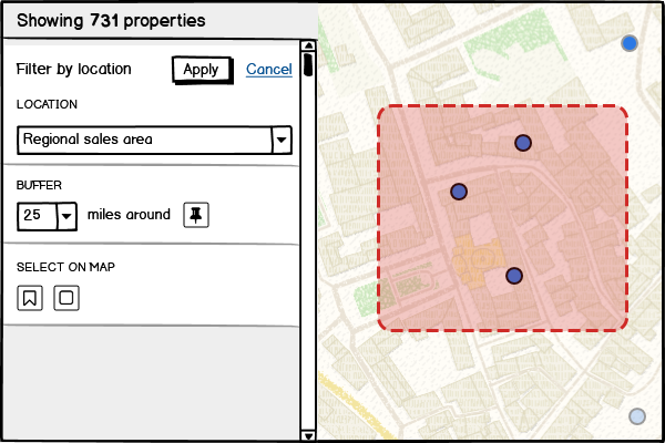 Spatial Filter Map Ui Patterns